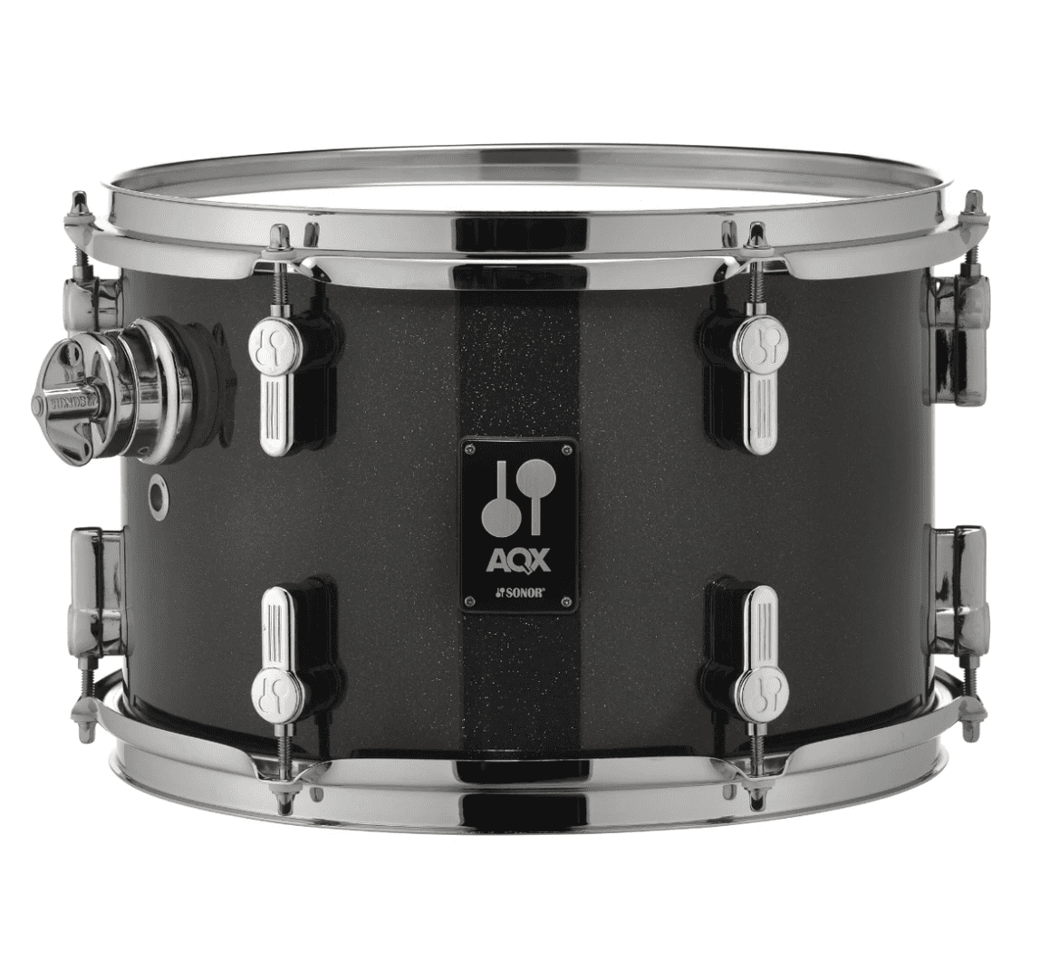 Sonor AQX Jungle 4-Piece Shell Pack (16,10,13,SD) Drums-Black Midnight ... Sonor AQX Jungle 4-Piece Shell Pack (16,10,13,SD) Drums-Black Midnight ...